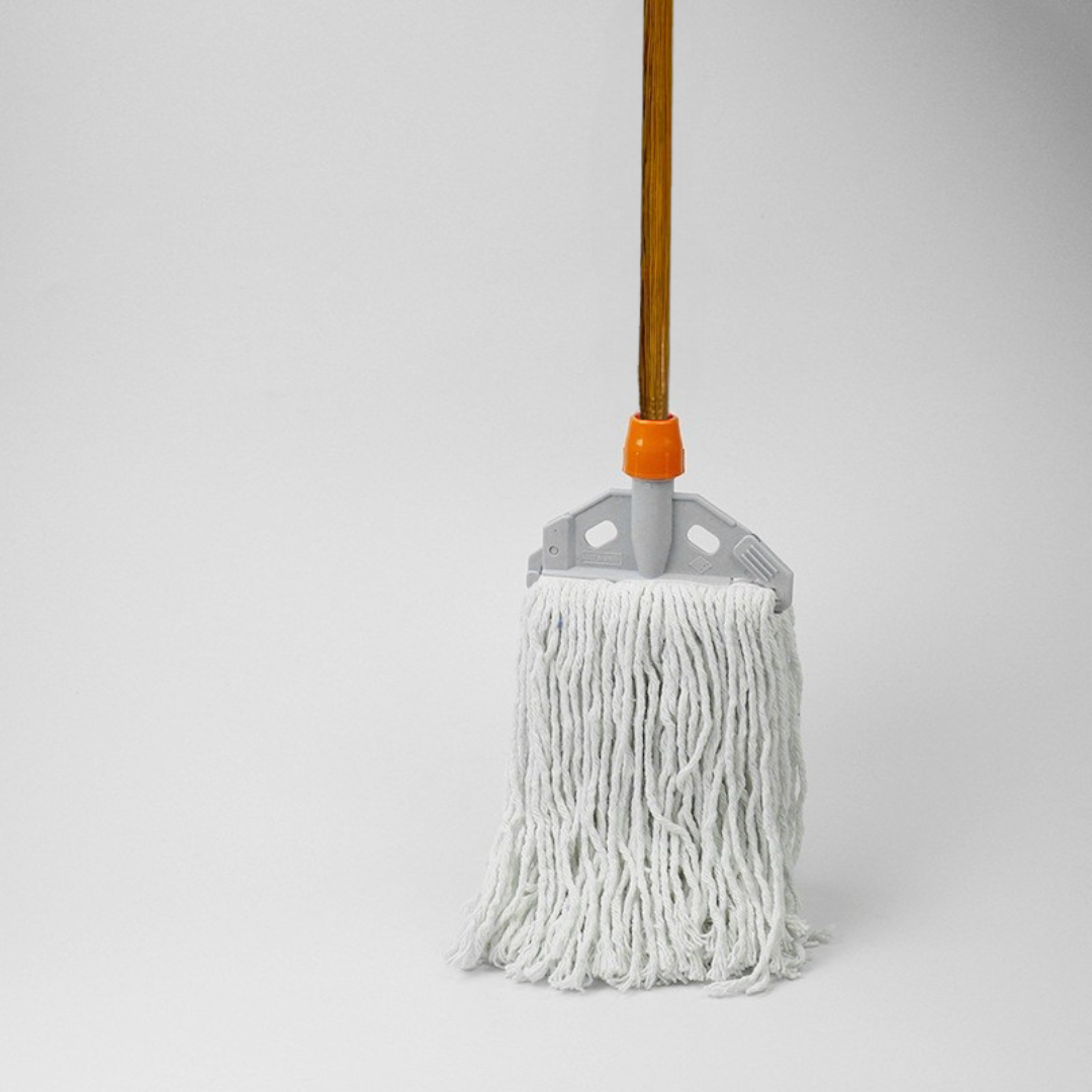 Heavy Duty Cotton Mop with 4 Ft Wooden Handle