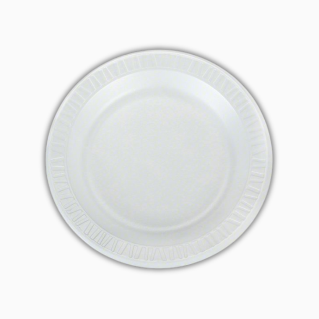 Disposable Foam Plates – 9" 1 Compartment | Durable & Convenient
