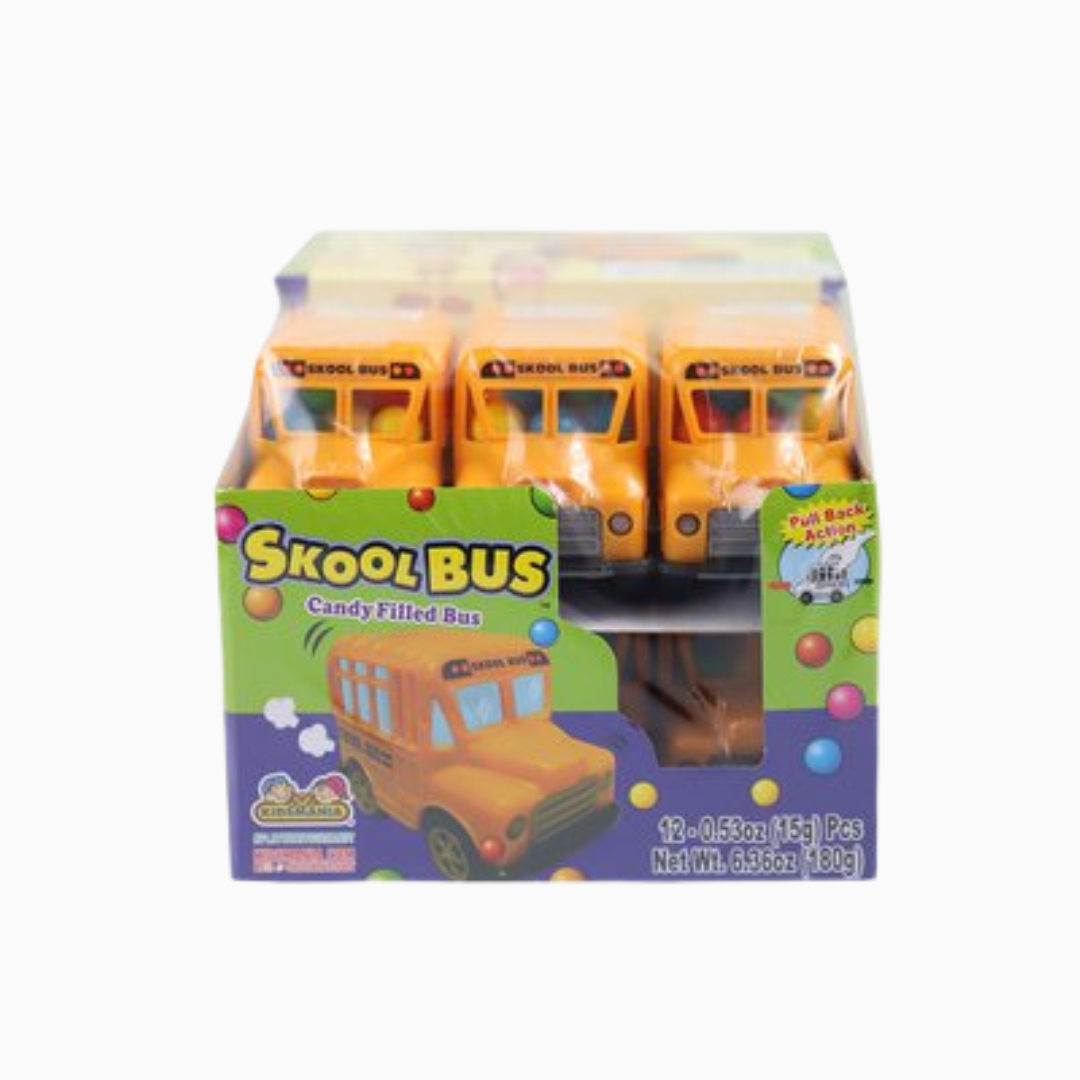 Toy Candy Skool Bus – 12 Count | Candy-Filled School Bus Toy