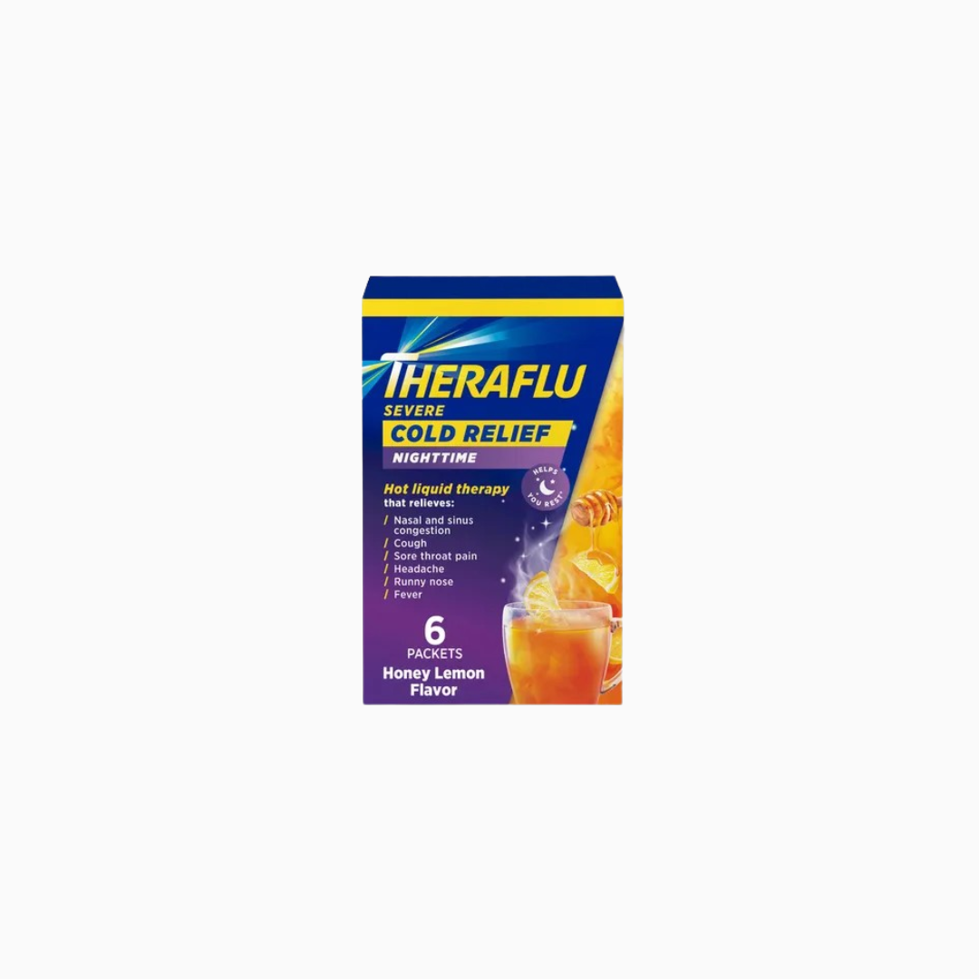 Theraflu Severe Cold Relief Nighttime – Multi-Symptom Cold & Flu Medicine