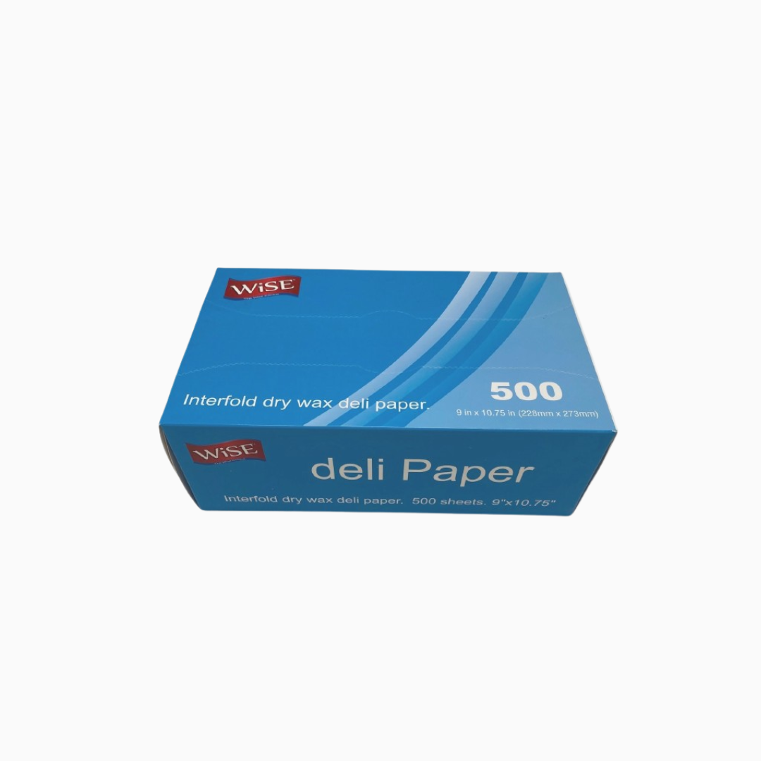 Wise Deli Wax Paper Sheets – 500 CT | Pre-Cut Grease-Resistant Wrap